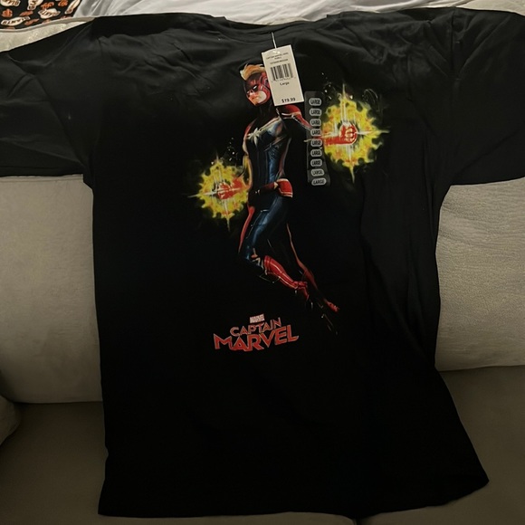 Marvel | Shirts | Marvel Captain Marvel Tee | Poshmark